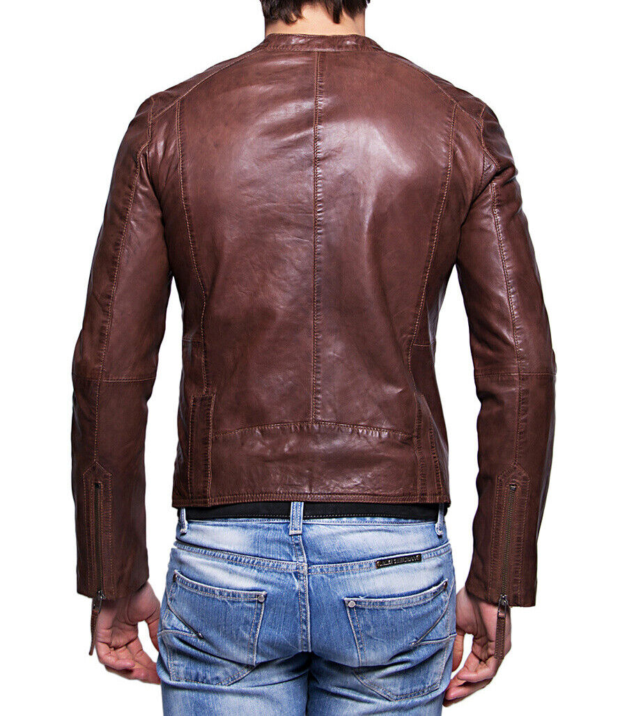 Sito Winter Pure Original Leather Jacket for Men Brown – Prime Leather Studio