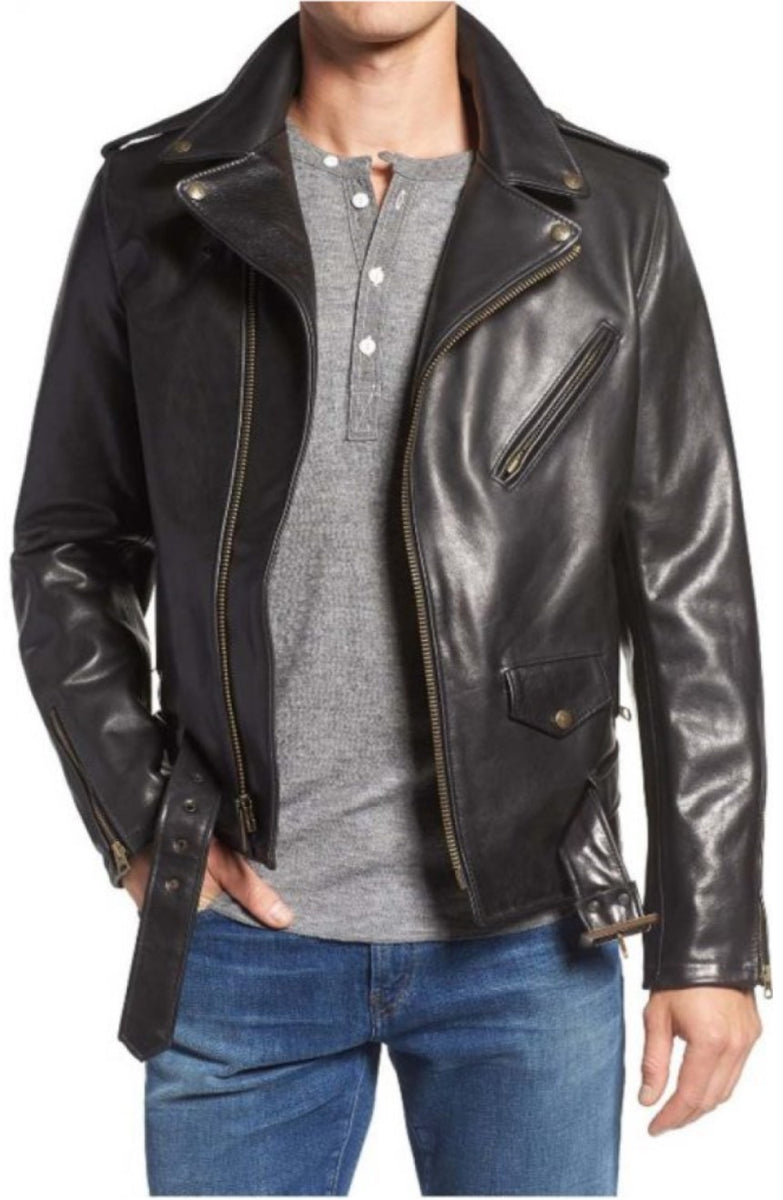 Premium Black Leather Jacket for Men - Rugged & Refined – Prime Leather ...